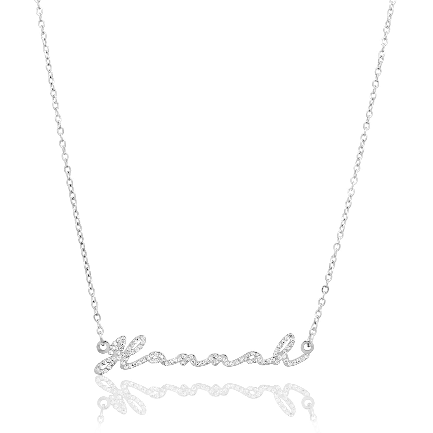 Crystal Signature Name Necklace Silver Abbott Lyon crystal-signature-name-necklace-silver-abbott-lyon