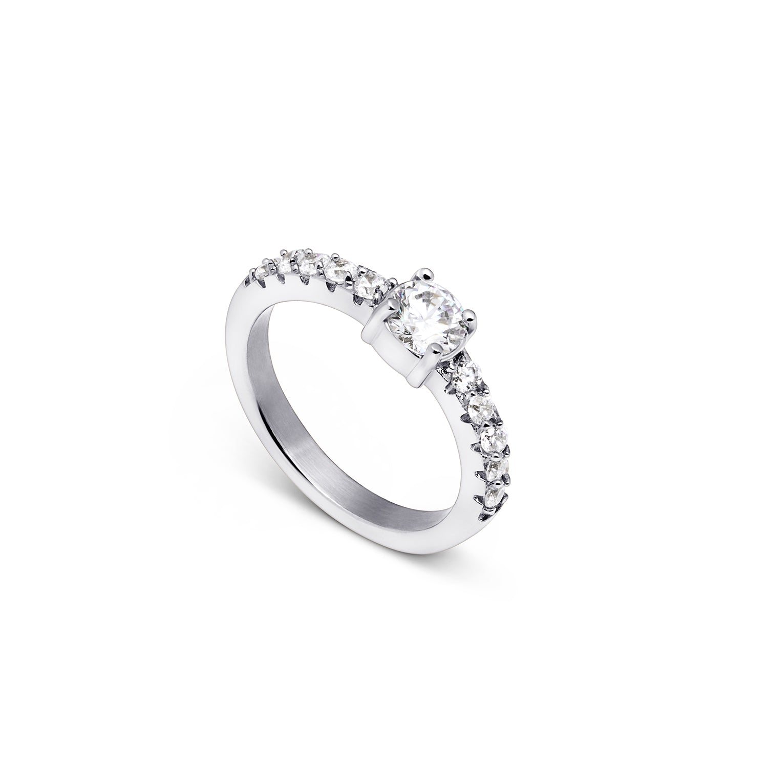 Spotlight Crystal Band Ring (Silver) – Abbott Lyon