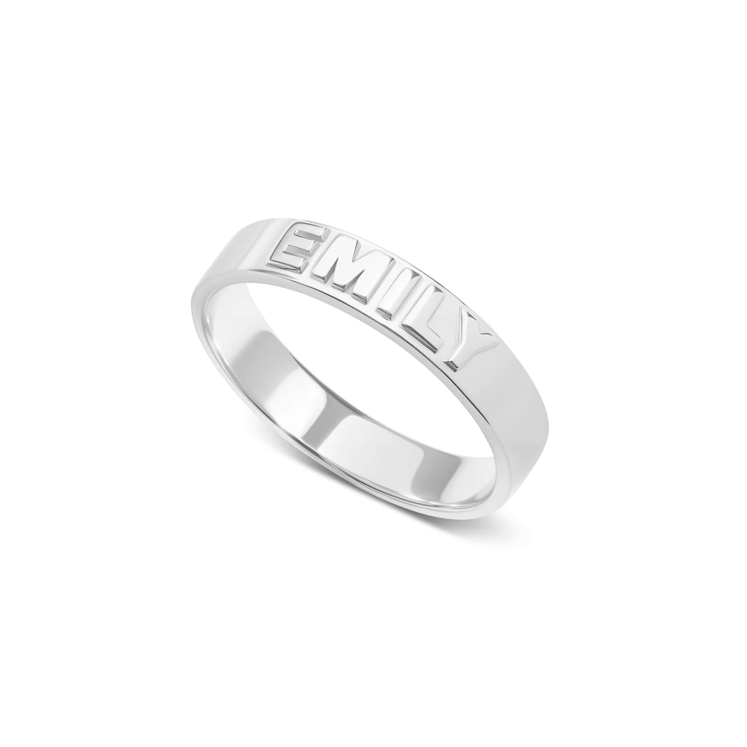 Fine 3D Name Ring (Silver) – Abbott Lyon