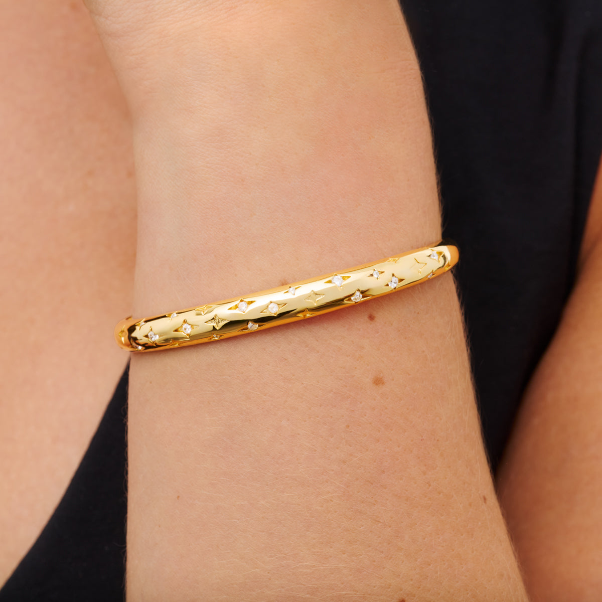Moon and Back Bangle (Gold) – Abbott Lyon