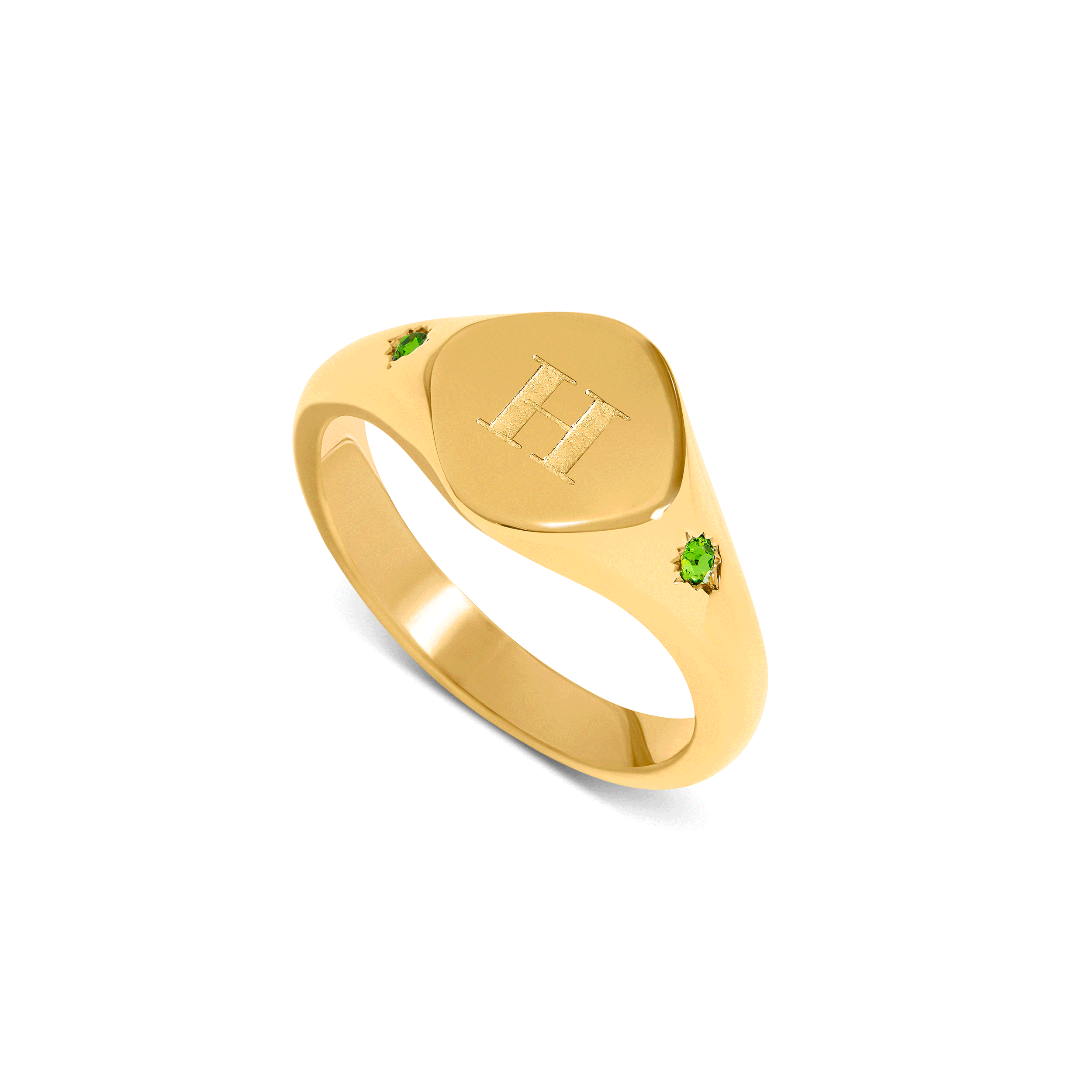 Written In The Stars Initial Signet Ring (Gold) – Abbott Lyon