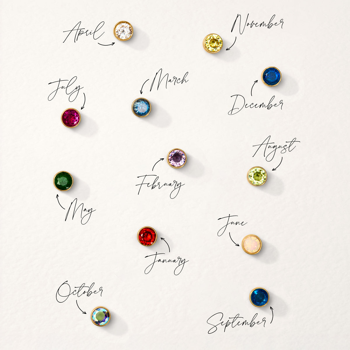 Floating Birthstone Locket Necklace (Gold) – Abbott Lyon