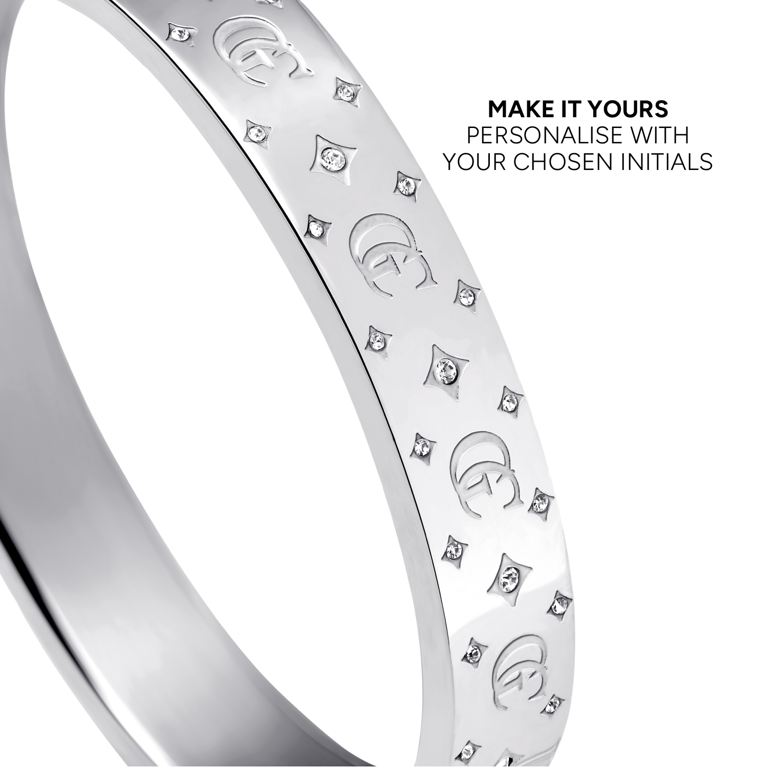 Own Way Monogram Bangle (Silver) – Abbott Lyon