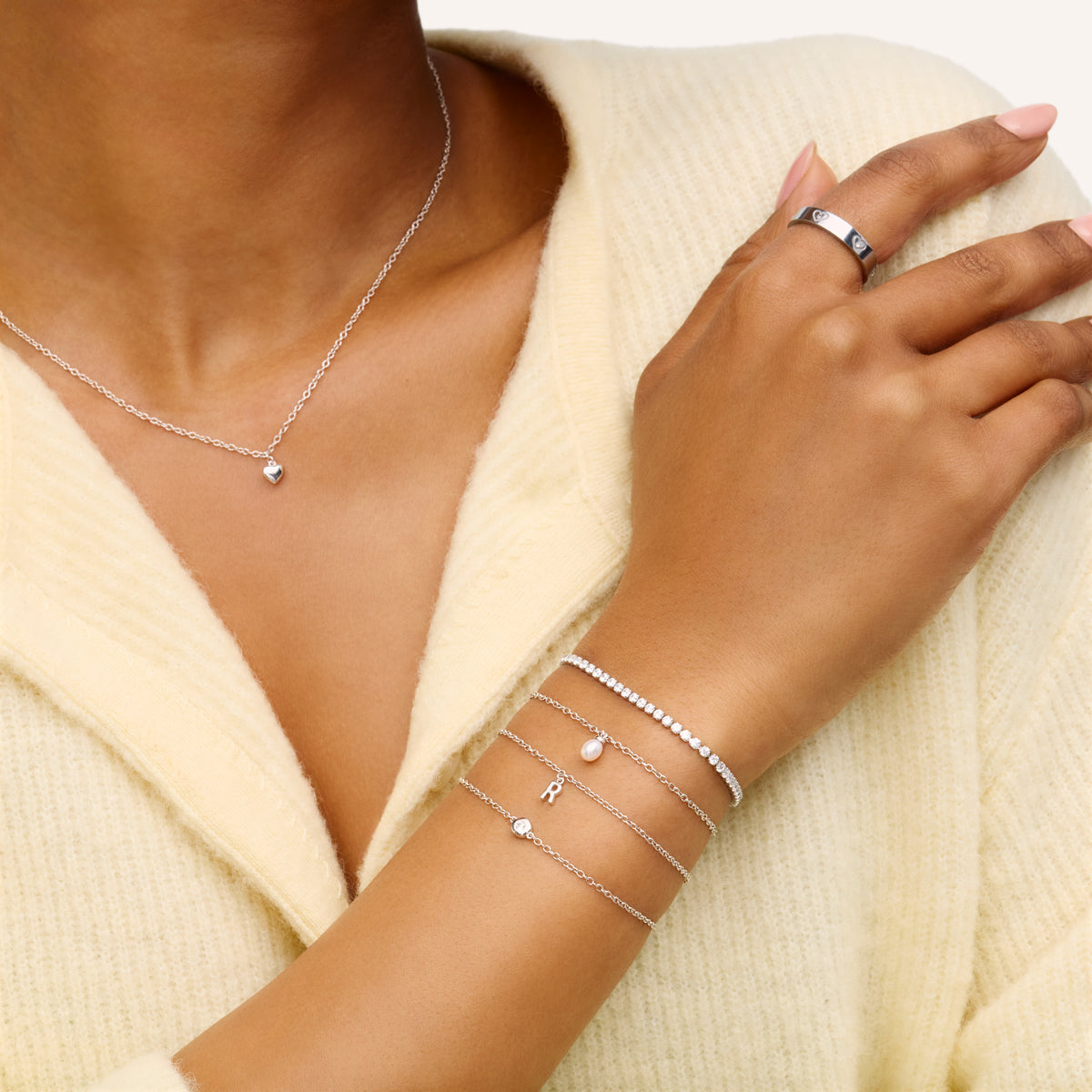 Fine Single Charm Bracelet (Silver) – Abbott Lyon