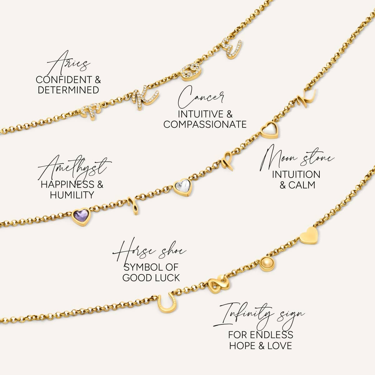 Made Mine Charm Necklace (Gold) – Abbott Lyon