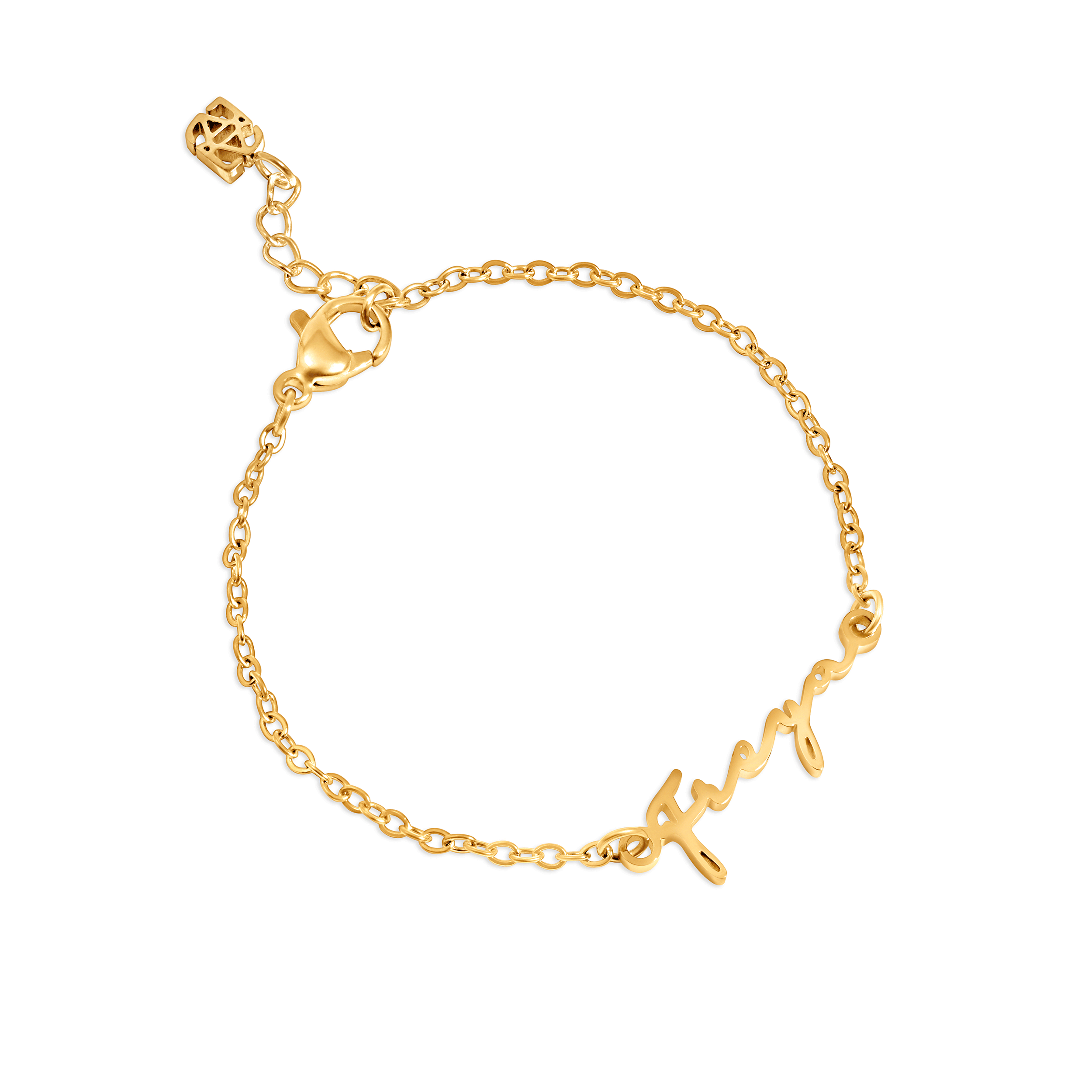 Mini Me Signature Name Bracelet (Gold) – Abbott Lyon
