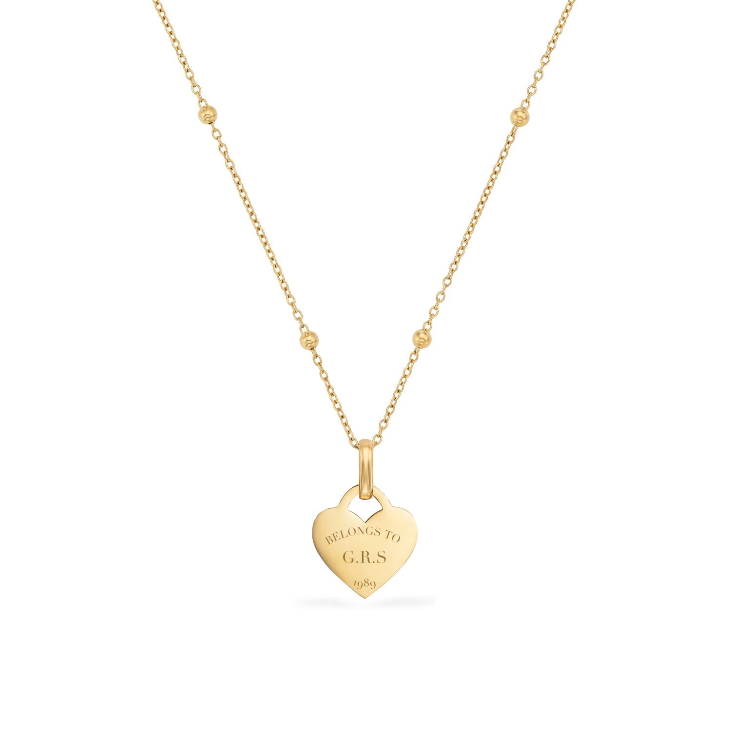 Mini Heart Token Necklace (Gold) – Abbott Lyon