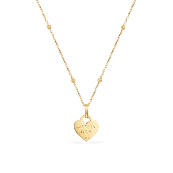 Heart Token Oval Bracelet (Gold) – Abbott Lyon