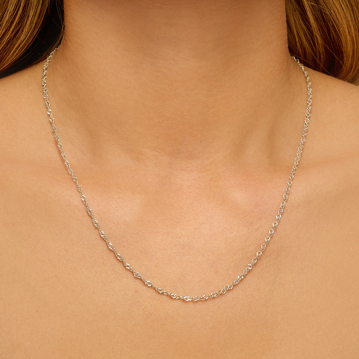 Twisted Chain Necklace (Silver) – Abbott Lyon