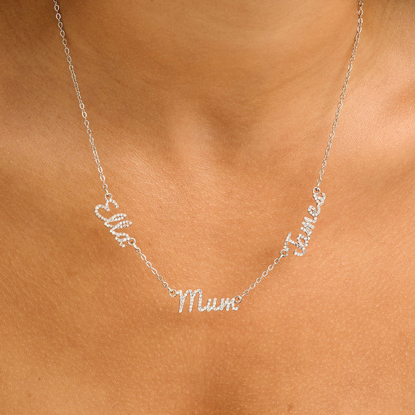 Personalised Silver & Sterling Silver Name Necklaces | Abbott Lyon