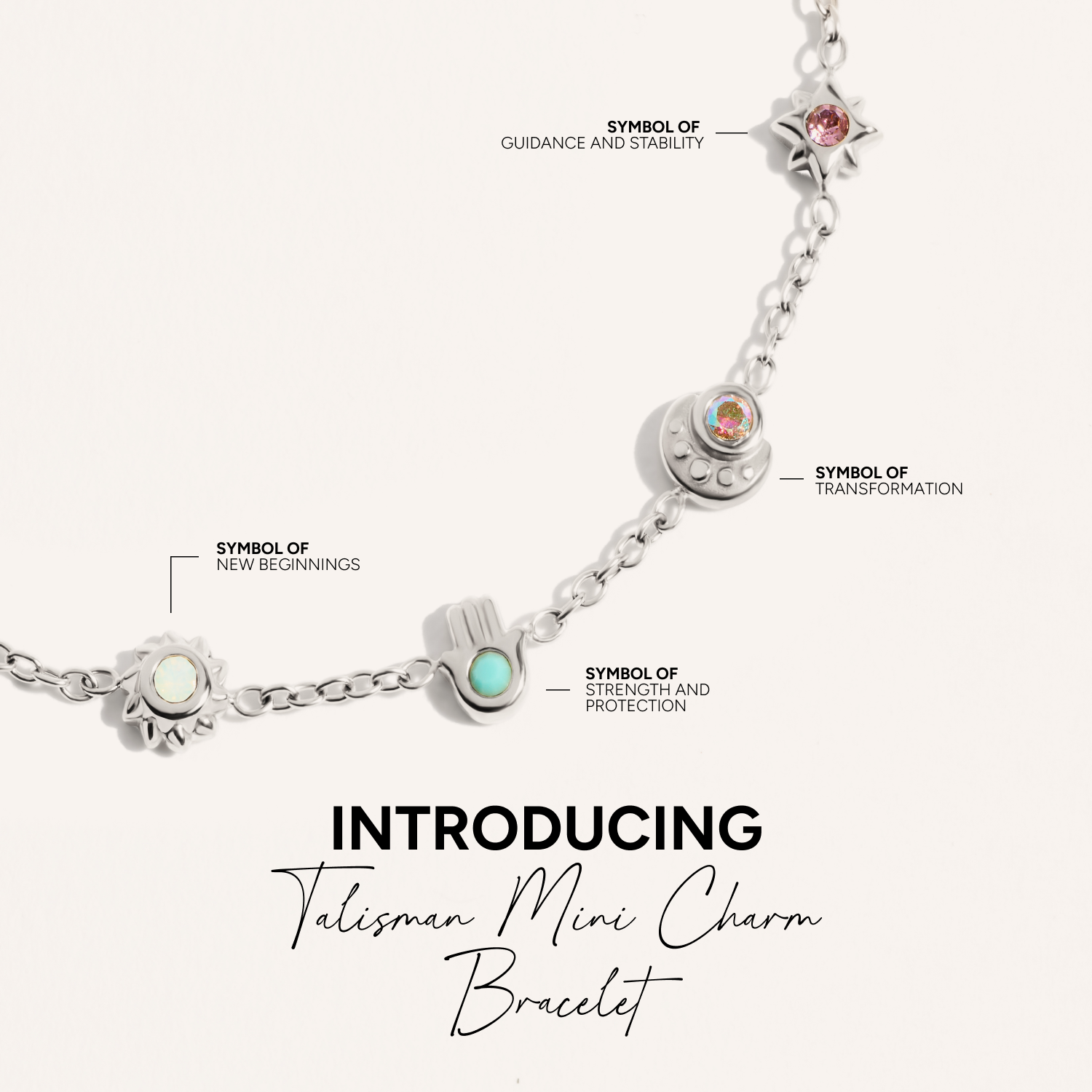 Talisman Mini Charm Bracelet (Silver) – Abbott Lyon
