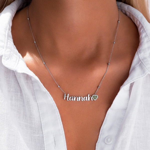 Personalised Silver & Sterling Silver Name Necklaces | Abbott Lyon