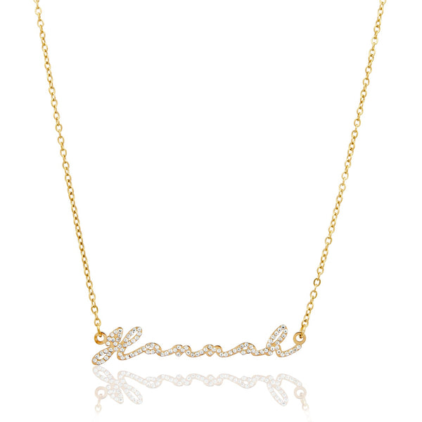 Real Gold Name Necklaces | 24k & 18k Gold Name Necklaces | Abbott Lyon