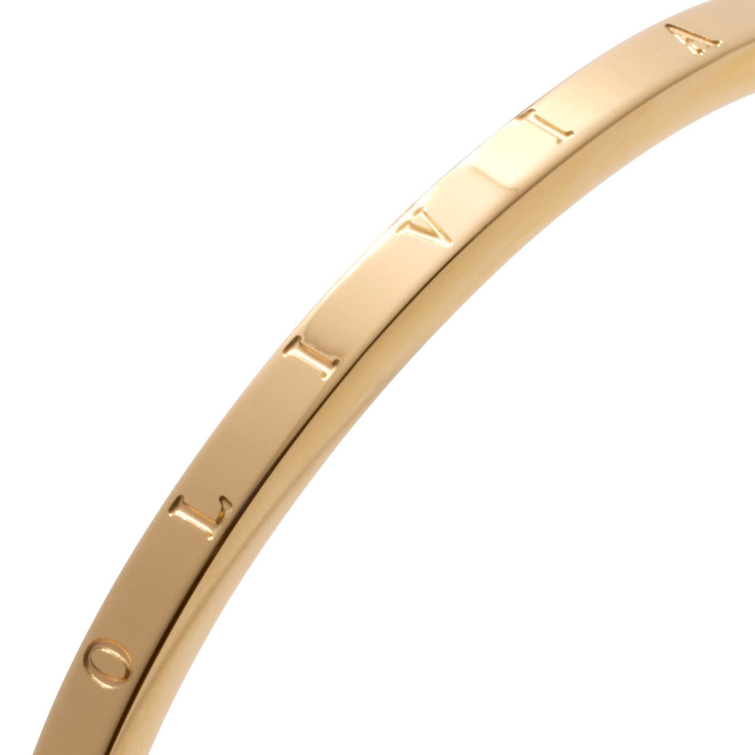 Custom Stamped Name Bangle (Gold) – Abbott Lyon