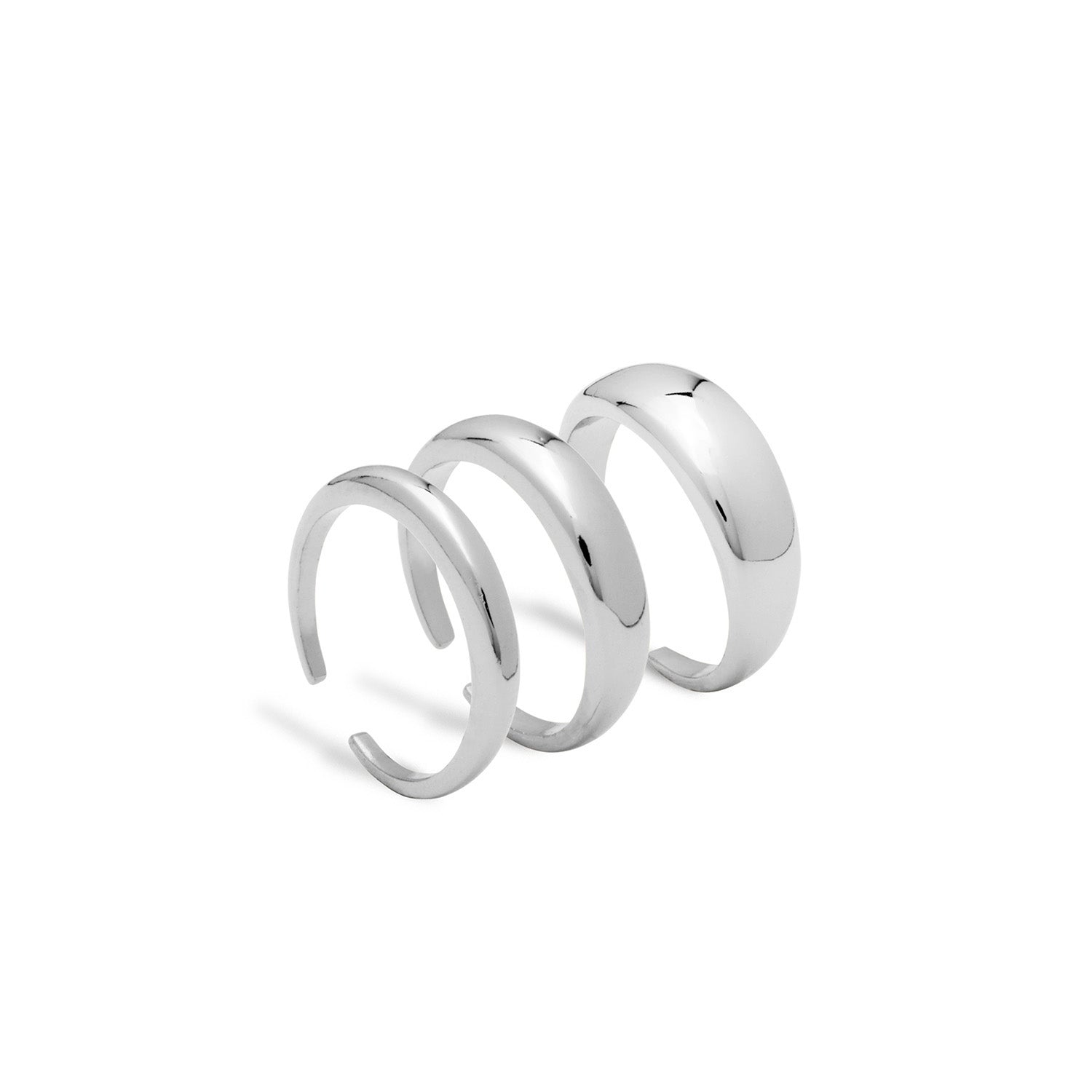 Domed Ring Stack (Silver) – Abbott Lyon