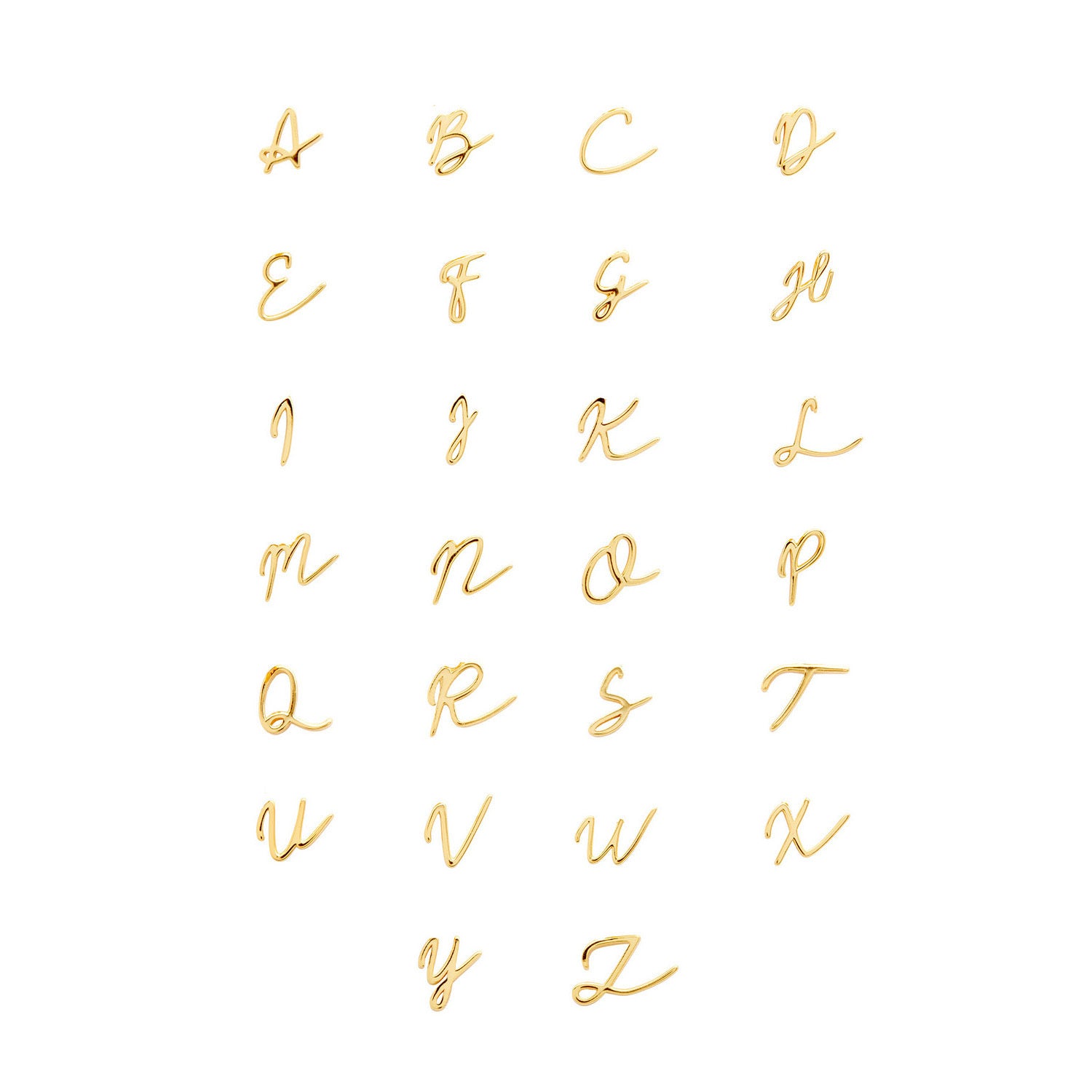 Stacey's Stories Script Initial Pendant (Gold) – Abbott Lyon