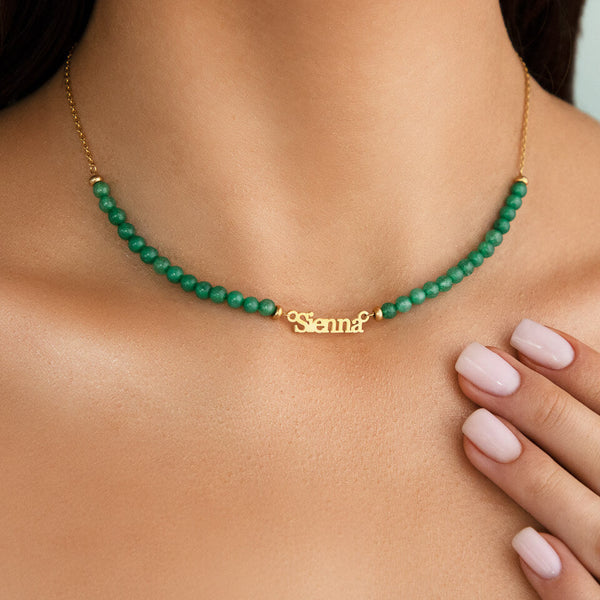 Real Gold Name Necklaces | 24k & 18k Gold Name Necklaces | Abbott Lyon