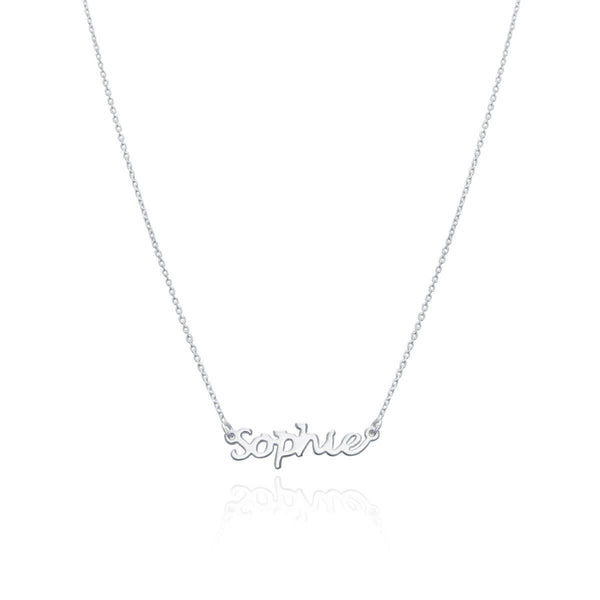 Crystal Signature Name Necklace (Gold) – Abbott Lyon