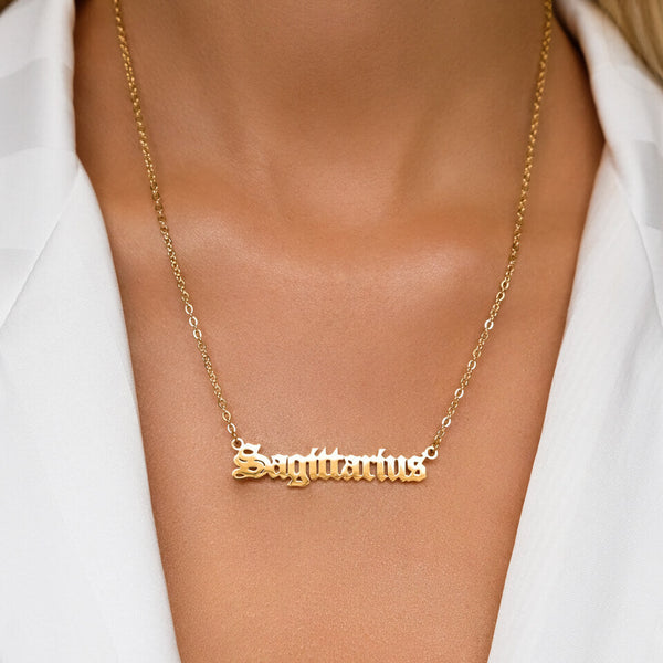 Real Gold Name Necklaces | 24k & 18k Gold Name Necklaces | Abbott Lyon
